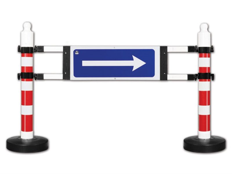 Barrier with Warning Sign 180 x 120 cm 12407 DB R1