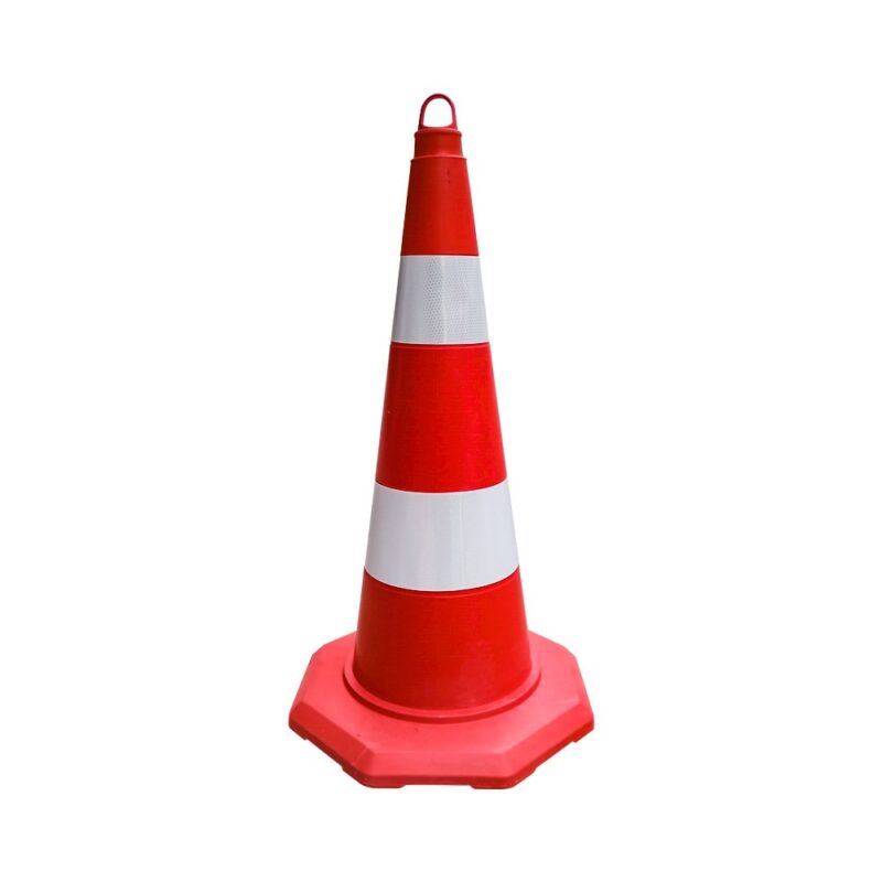TPE Traffic Cone With Hexagonal Base 70 cm-Double Collar 12376 TK R2